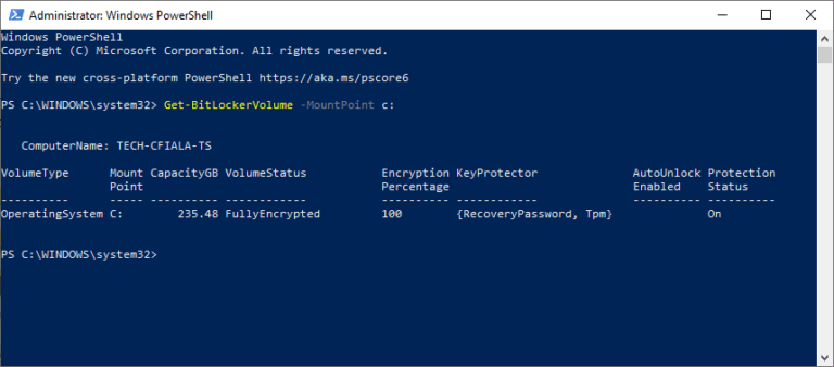 Deploying BitLocker | AD Server 2019 and Windows 10 – Cory Fiala